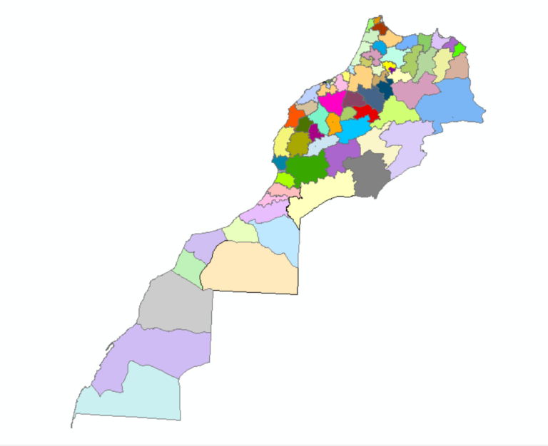 Découpage administratif des provinces du Maroc 2015